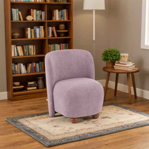 Modern Low Back Accent Chair, Upholstered Armless Living Room Chairs ...