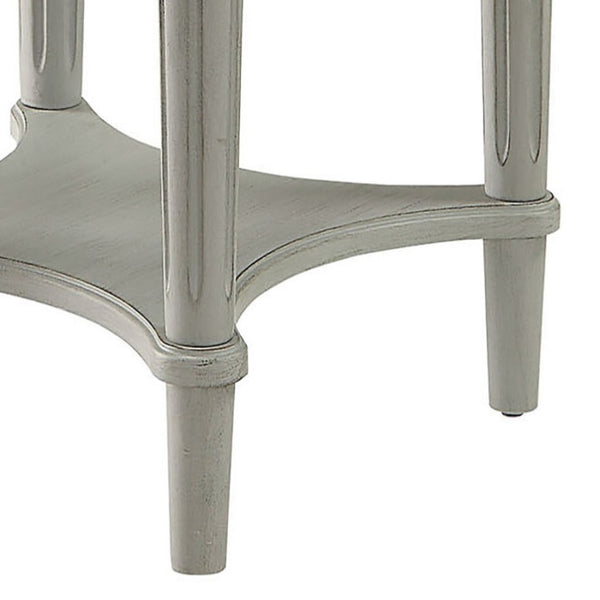 Antique Slate End Table with Bottom Shelf B062P189202 – ZNTS Wholesale ...