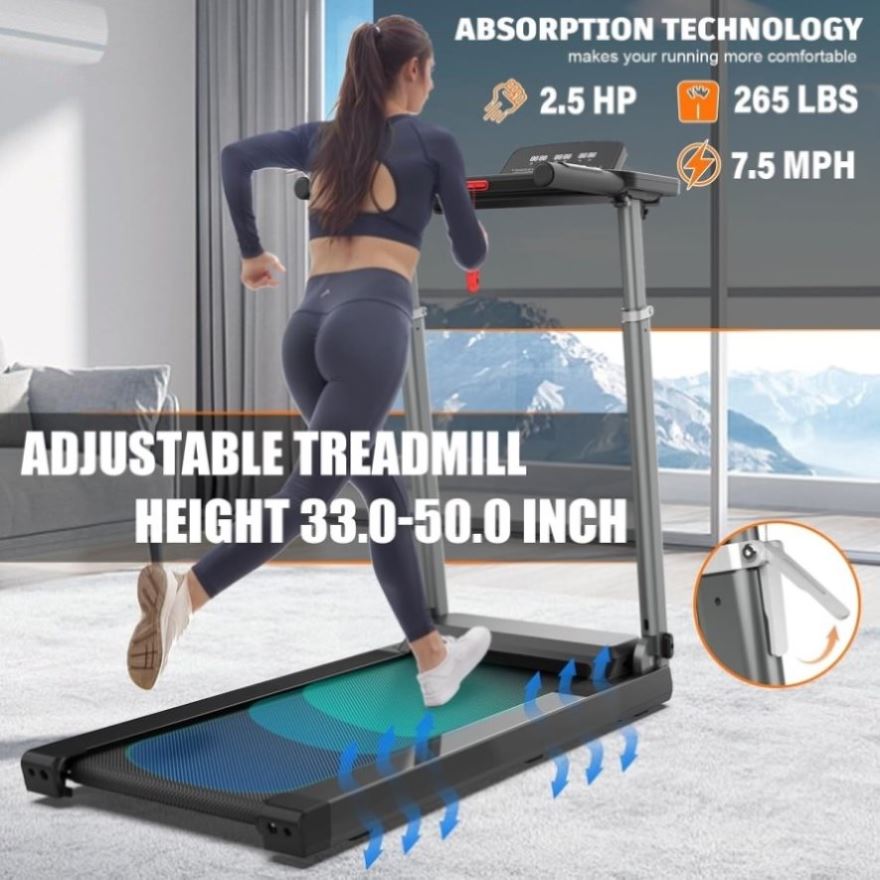 Treadmills for Home, Treadmill with Adjustable Height, 300LBS Capacity ...