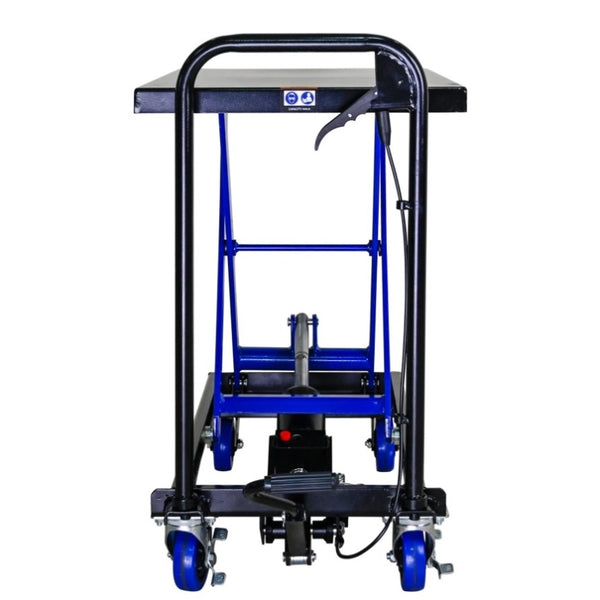 Hydraulic Lift Trolley, 500 LBS Capacity, with 4 Wheels, for Material ...