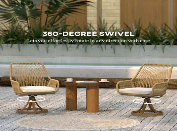 Outdoor Garden Bench Garden chair Swivel Chairs Set of 2 69125974 ...