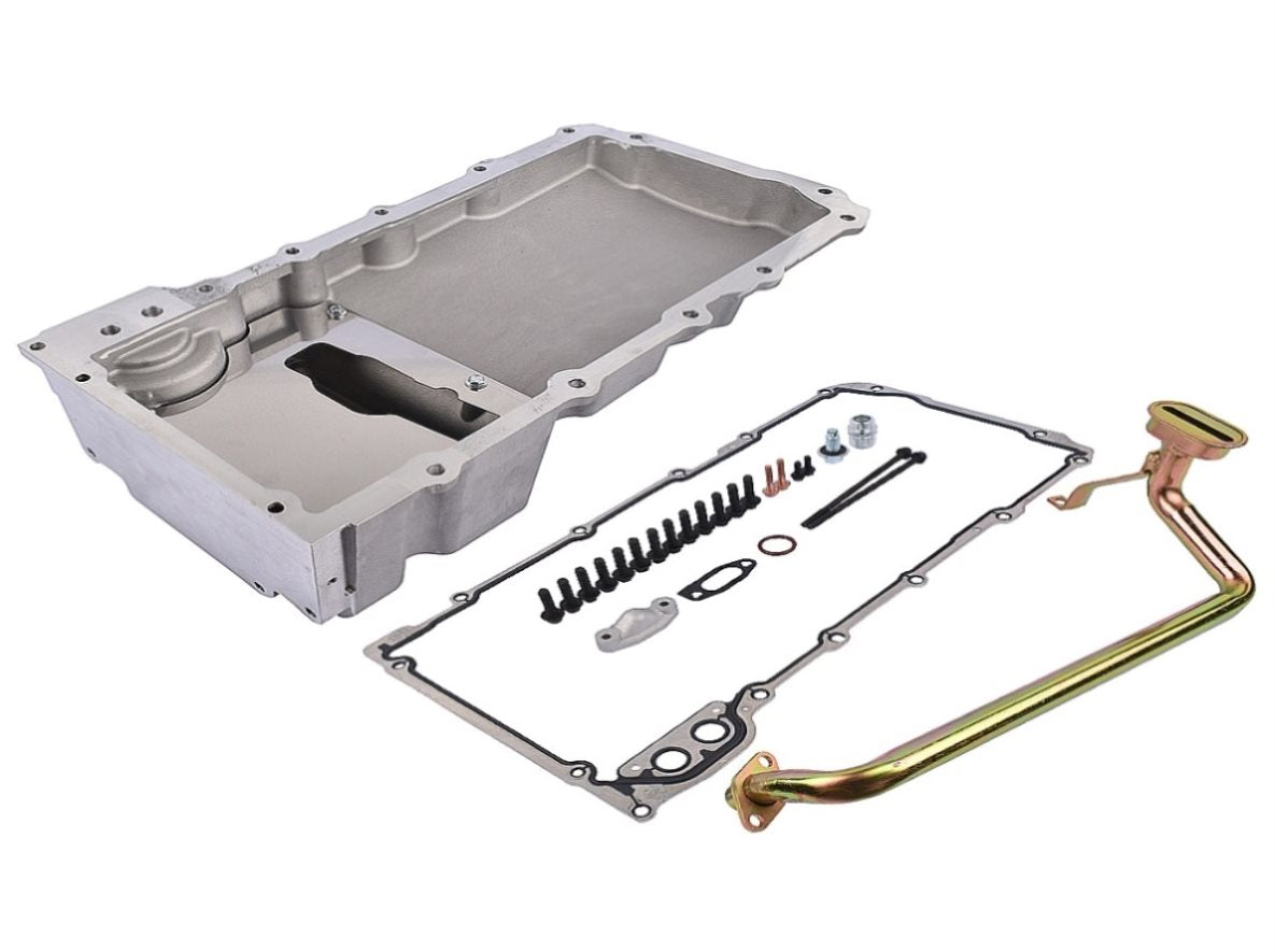 Conversion Swap Oil Pan Low Profile Retrofit Kit Satin LS1 LS2 LS3 LS6 ...