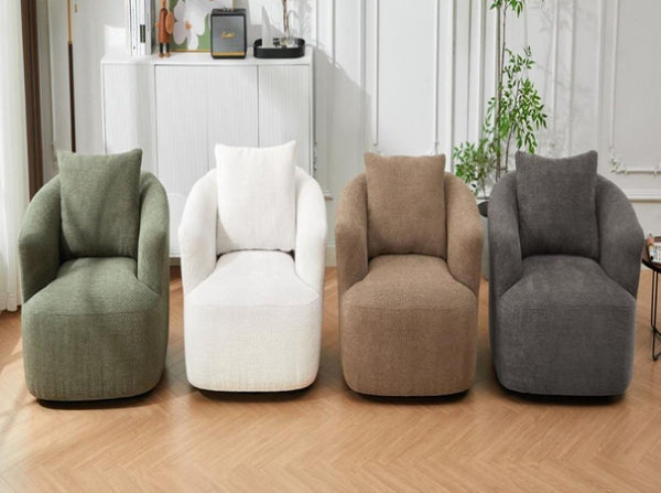 360° Swivel Chair, 38.2" Accent Chair Sofa, Upholstered Swivel Barr ...