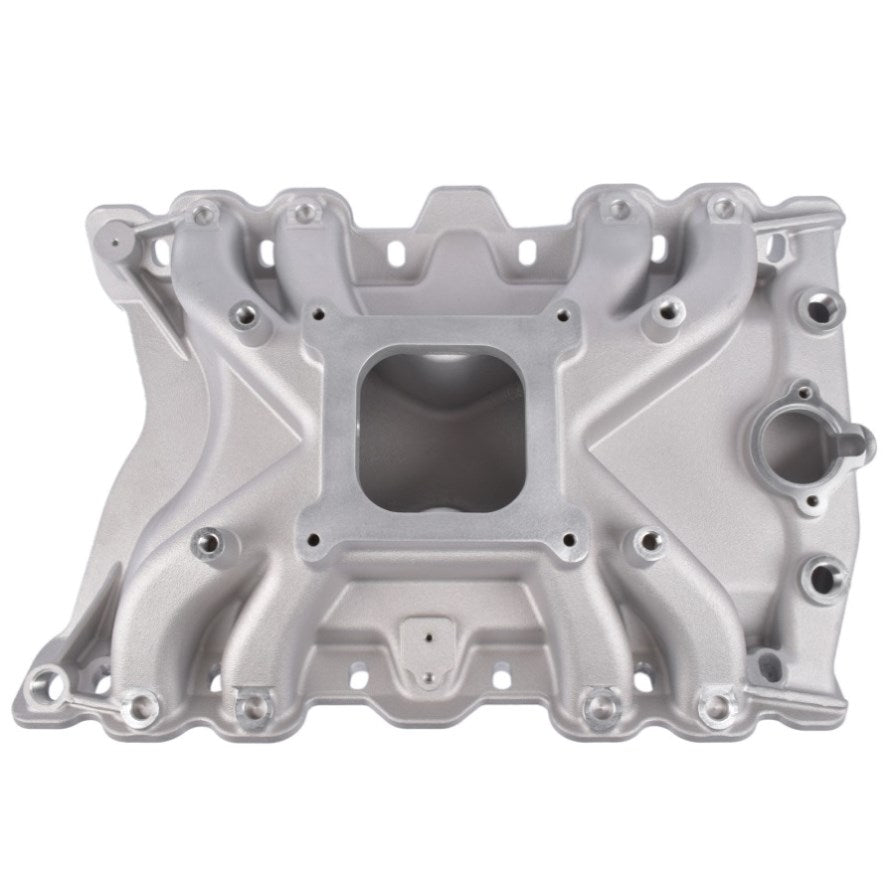 Single Plane Silver Aluminum LowRise Intake Manifold Fits for Oldsmobi ...