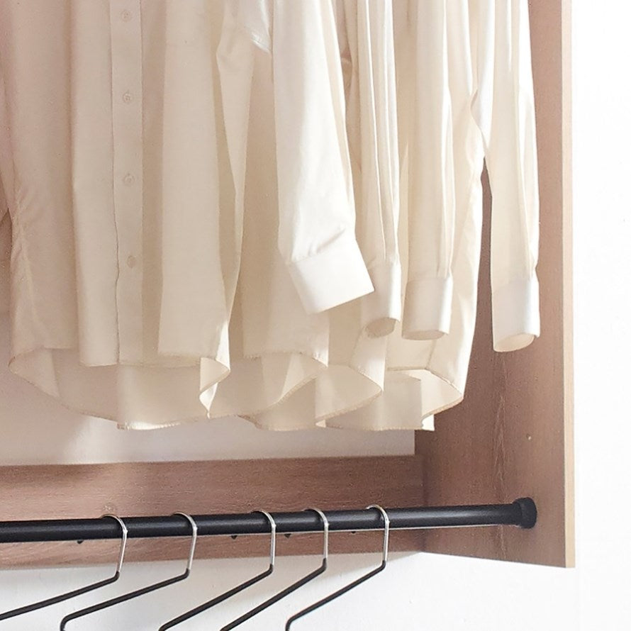 Devi Oak Wall Mounted Wood Closet System B040P311956 – ZNTS Wholesale ...