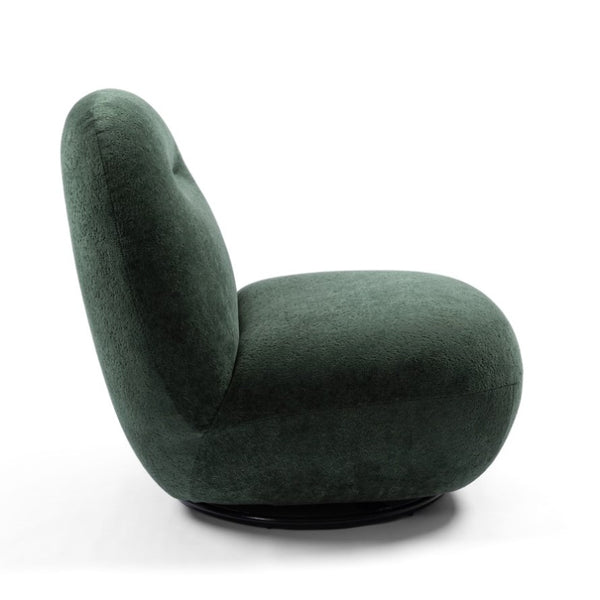 Luxury Modern Swivel Accent Chair, Tight Back Ice Flower Velvet Sofa C ...