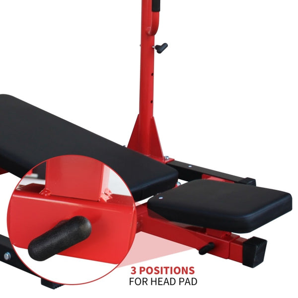 ZNTS Vertical Leg Press with Adjustable Leg, Back and Head Positions ...