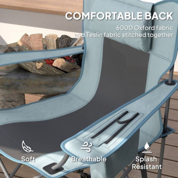 2pcs Folding Lounge Chairs / beach chair Camping Chairs 97043747 – ZNTS ...