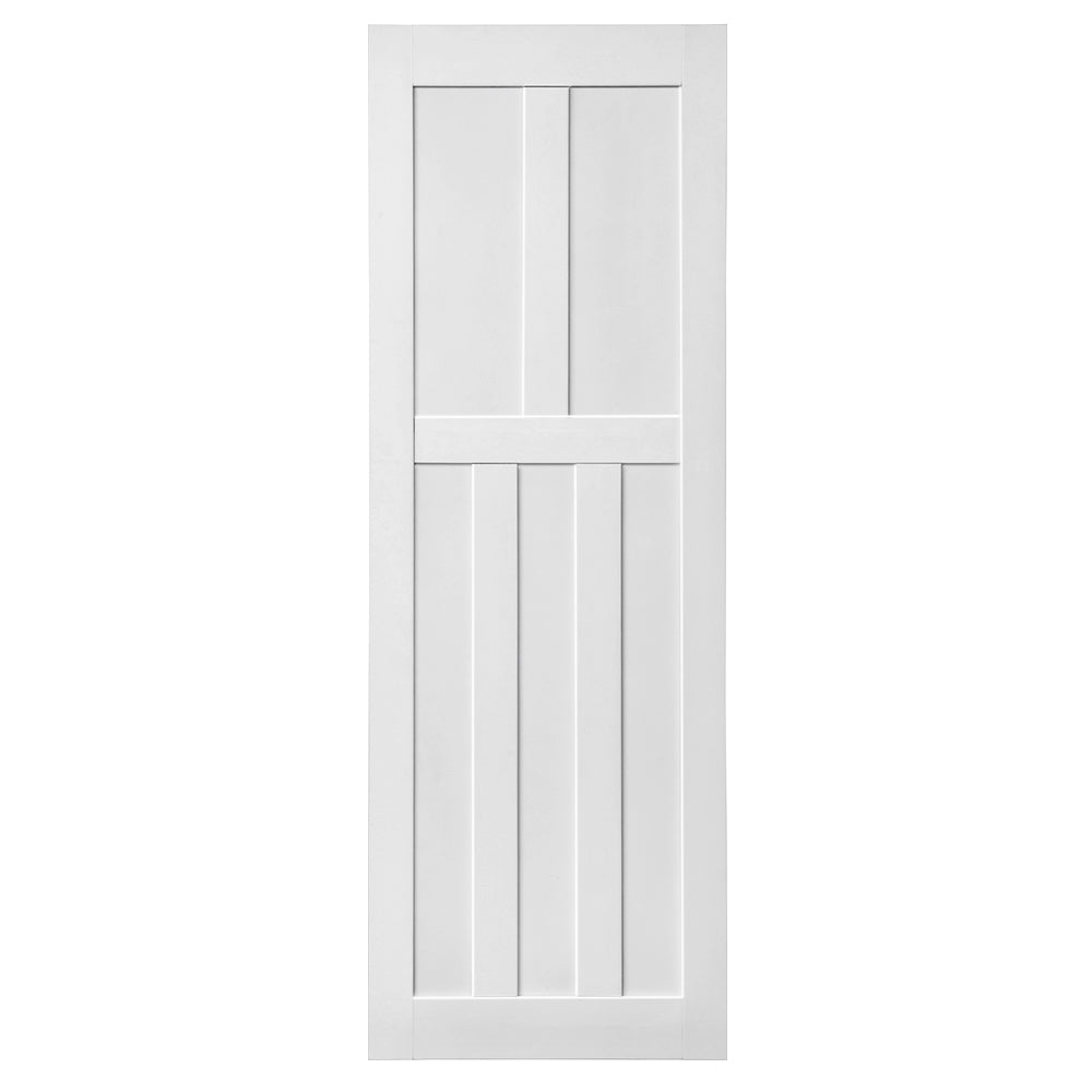 CRAZY ELF 32" x 84" Five Panel Real Primed Door Slab, DIY Panel Door ...